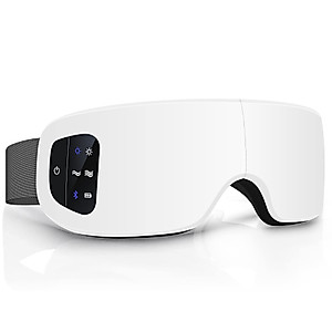 ESLYYDS Eye Massager with Heat,Smart Eye Massager for Migraines,6 Modes with Bluetooth Music,Heat Compression Eye Massage,Heated Eye Massager Foldable for Migraines Headaches Dark Circles Puffiness,