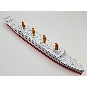 THEROLLER3D HMHS BRITANNIC Model Ship with 3 pc SeaMines,1 Ft Long Assembled Titanic Toys For Kids, Historically Accurate Titanic Toy, Titanic Ship, Titanic Cake Topper, Titanic Figurine, Titanic Boat