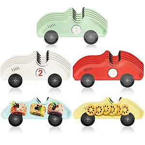 Chivertion 25 Pack Race Car Paper Plates Disposable Number 1-5 Vintage Racing Car Party Plates Race Car Birthday Party Decorations Race Car Tableware for Baby Shower Party Supplies
