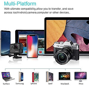 BoxWave Smart Gadget Compatible with Acer ConceptD 7 Ezel CC715-71-7163 (15.6 in) - AllReader SD Card Reader, microSD Card Reader SD Compact USB - Jet Black