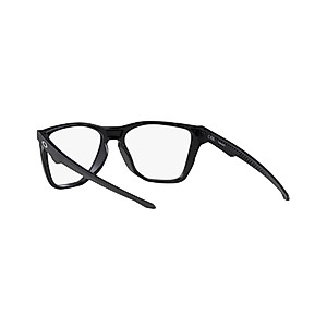 Oakley Men's Ox8058 The Cut Square Prescription Eyewear Frames, Satin Black/Demo Lens, 56 mm