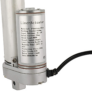 Homend DC12V 26inch Stroke Linear Actuator with Mounting Bracket 900N(225lbs) Maximum Lift 10mm/s for Recliner TV Table Lift Massage Bed Electric Sofa Linear Actuator