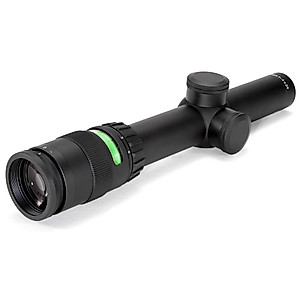 Trijicon TR24-C-200071 AccuPoint 1-4x24mm Riflescope, 30mm Main Tube, Standard Duplex Crosshair Retocle with Green Dot, Matte Black