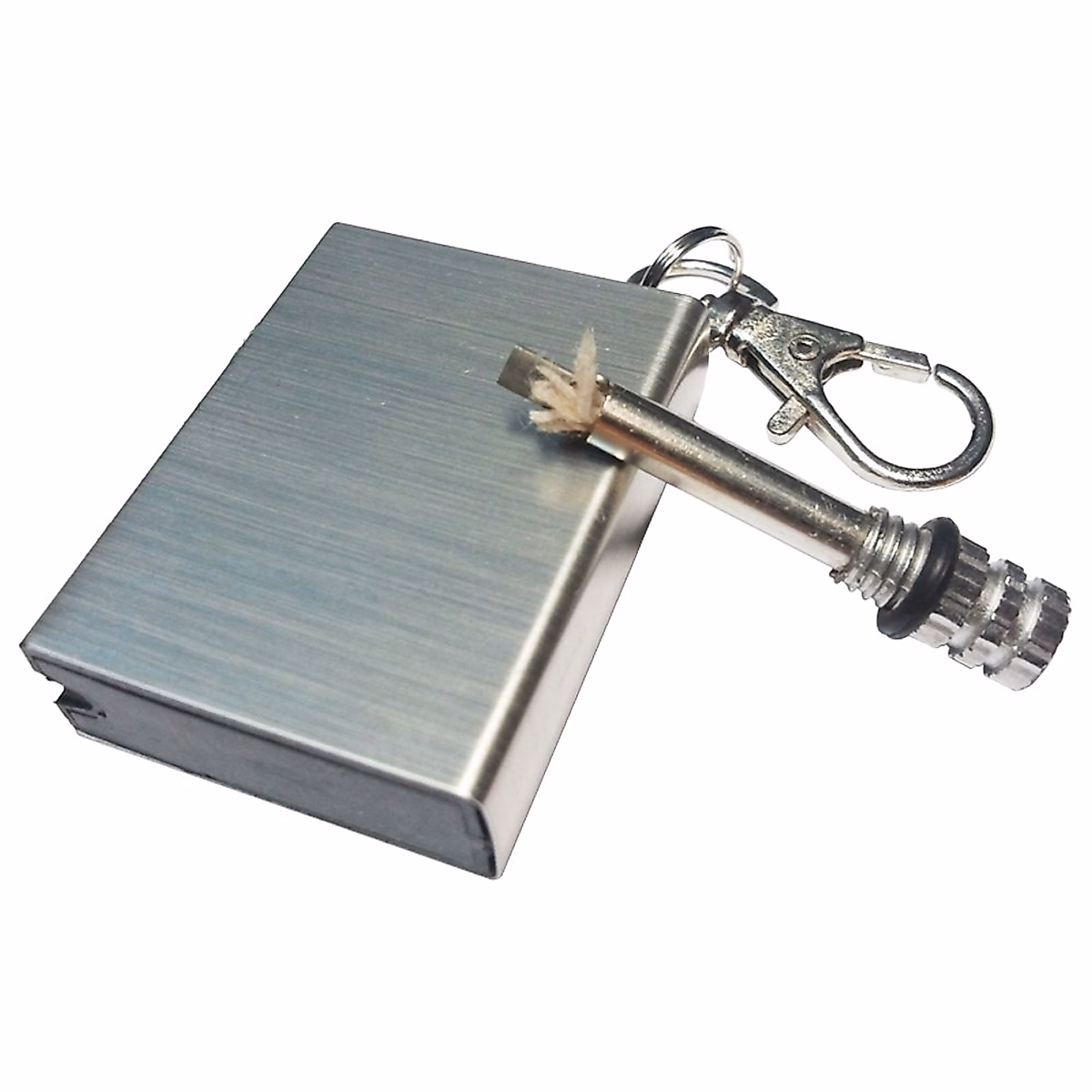 Yuauy 10 Pcs Emergency Hiking Survival Camping Fire Starter Flint Metal Match Lighter Matchbox Fire Starter for Camping Outdoor