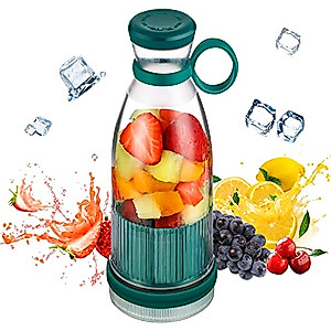 Portable Blender, Personal Blender for shakes and smoothies，Mini Blender,390 ml Capacity (13 oz), Small Blender, with Sharp 6 Blades,Travel Blender,USB Charging is Applicable to Travel，Outdoor,Gym and Office…