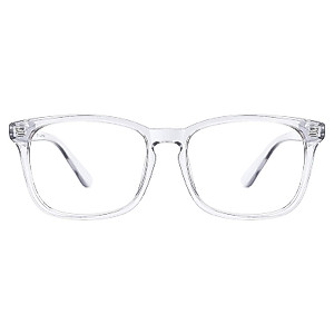 TIJN Unisex Stylish Square Non-Prescription Eyeglasses Glasses Clear Lens Women Men Eyewear