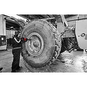 Chicago Pneumatic CP7783-6 Air Impact Wrench (1 Inch), 6 Inch Ext. Anvil, Air Gun Industrial Repair & Assembly Tool, D-Handle, Pinless Rocking Dog, Max Torque Output 1770 ft. lbf/2400 Nm, 2400 RPM