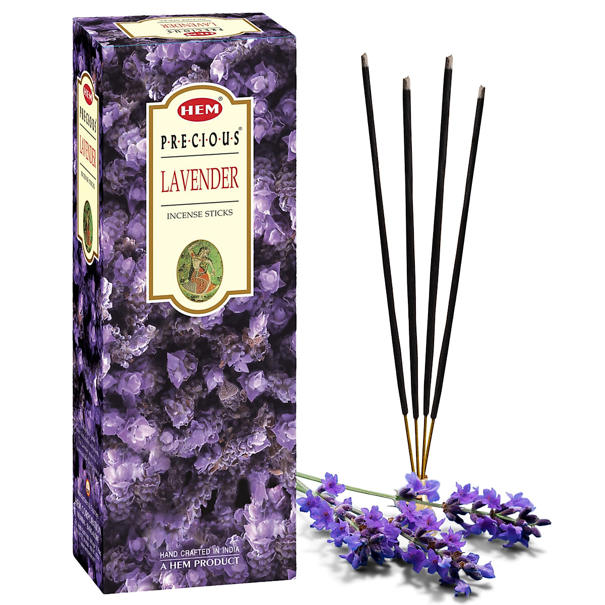 HEM Lavender Incense Sticks Pack Of 120 | Natural Relaxing | Aromatherapy Incense For Air Purifier, Mind & Spirit & Ritualistic Fragrance | Gift Set - (15 gms each)