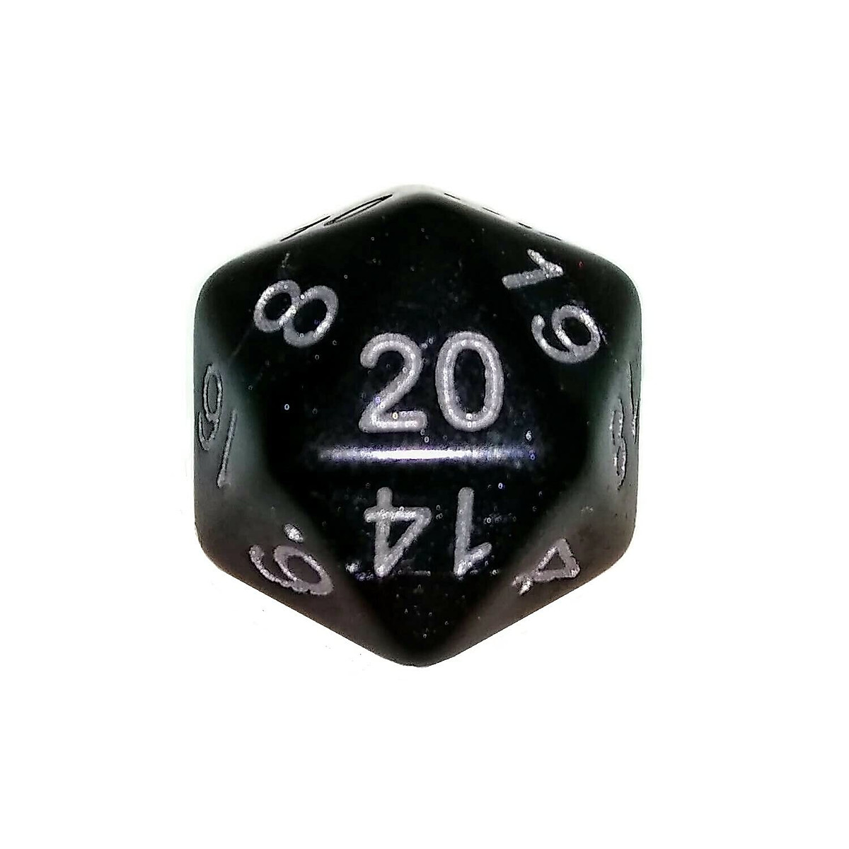 Marbled Black with a Ruby Red Translucent Vein Set of 10 Dice for Role-Playing Games (Includes a d20 Initiative Advantage Die and Two Special d6 Max Damage Dice) RPG