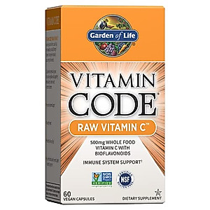 Garden of Life Vitamin Code Raw Vitamin C 60 Capsules