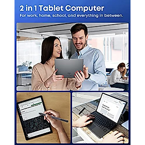 2023 CHUWI UBook X Tablet, 12'' Touchscreen, Windows 11 Tablet, 8GB RAM 256GB ROM, 1TB SSD Expend, Intel N4120 (Up to 2.6 GHz), 2160x1440 IPS, 2.4G/5G WiFi, Dual Camera, 5000mAh, HDMI, USB 3.0, BT 5.0