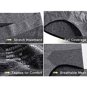 Ocojoce Underwear for Women, Brief Panty, Comfortable Underpants Seamless Soft Large Panty Breathable Women Brief Underwear 5-Pack (Multicolored A, X-Large)