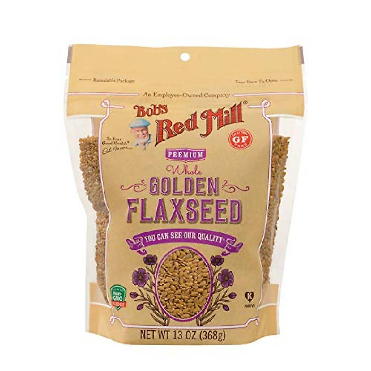 Bobs Red Mill Flaxseed Golden, 13 oz