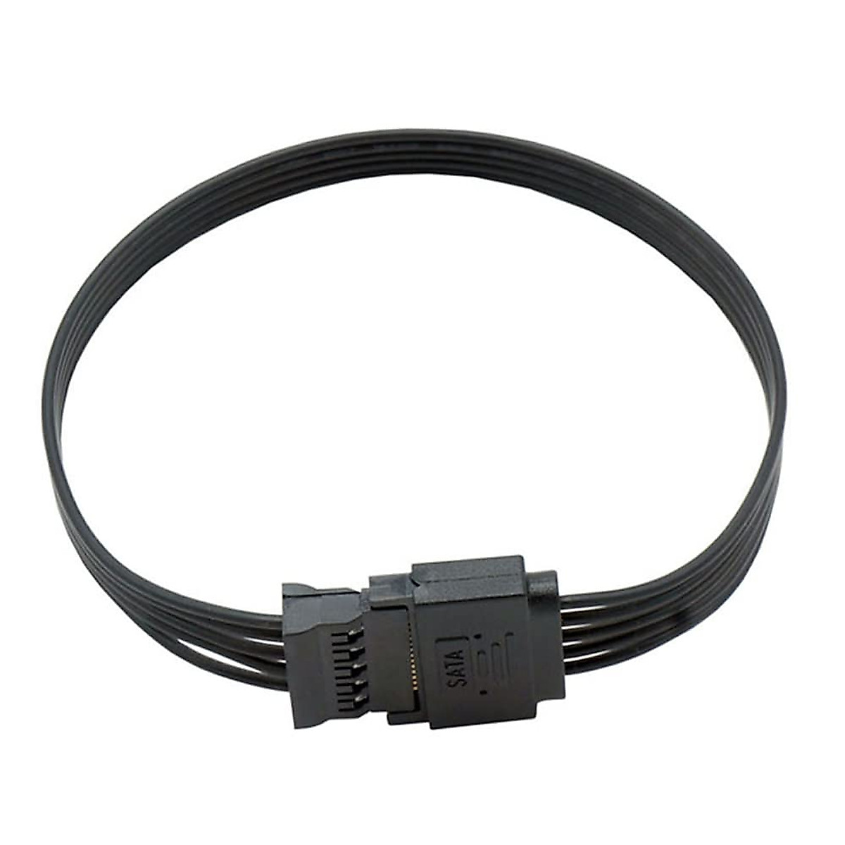 YiKaiEn 15 Pin SATA Power Extension Cable SATA Male to Female Extender Cable Adapter for HDD Hard Drive 12.6inch 32cm