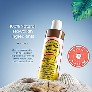 Browning Lotion - All Natural Fast Dark Tan 8 fl.oz