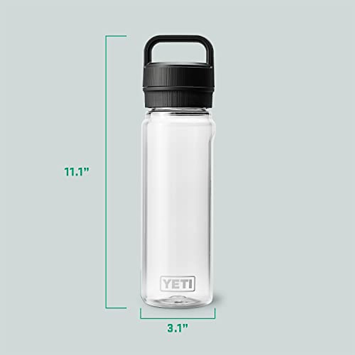 YETI Yonder 750 ml/25 oz Water Bottle with Yonder Chug Cap, Clear