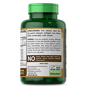 Nature's Truth Coconut Oil Capsules | 100 Softgels | Naturally Occuring MCTs | Non-GMO & Gluten Free