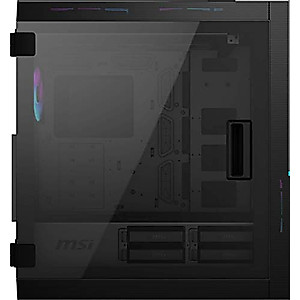 MSI MPG SEKIRA 500X Full Tower Gaming Computer Case (Black, 3X 200mm ARGB + 1x 200mm + 1x120mm ARGB Fans, 8 Channel ARGB Hub, USB Type-C, Tempered Glass, MSI Center, E-ATX, ATX, mATX, Mini-ITX)
