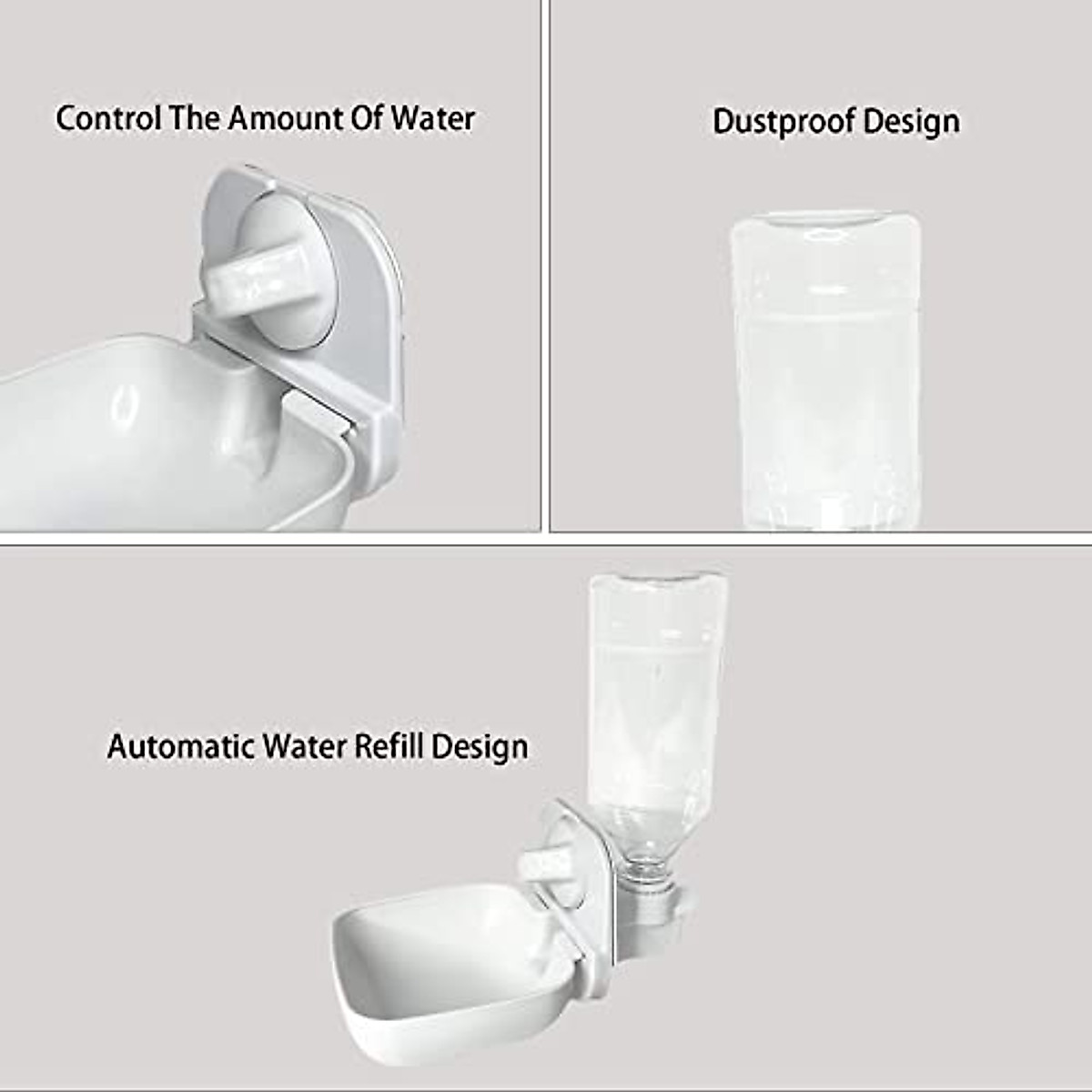 Rabbit Hay Feeder Bag Guinea Pig Food Fabric Bag Hanging Feeding Sack Storage Hay Dispenser with Pet Water Bowl for Rabbit Guinea Pig Chinchilla Hamster