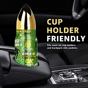 NAMRIST Pickleball Bullet Tumbler 17oz Stainless Steel Vacuum Insulated Sports Tumblers Double Wall Thermal Flask Travel Cup Gifts for Dad Husband Boyfriends Women Birthday