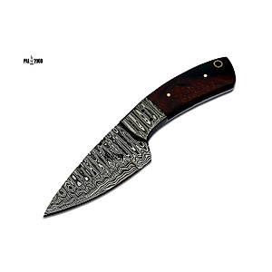 PAL 2000 KNIVES DAM-6011 Handmade Damascus Steel Knife with Sheath New Pattern Blade and Handle