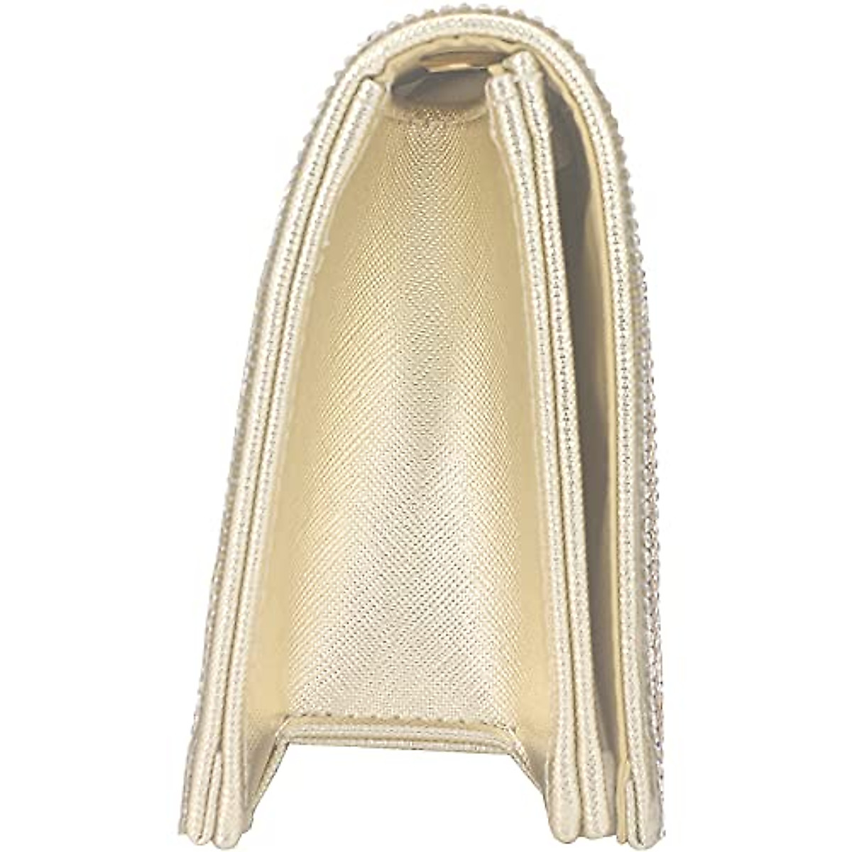 MOJISOLO Money Crystal Clutch Evening Bag for Formal Cocktail Prom Wedding Bling Foldover Purse Gold