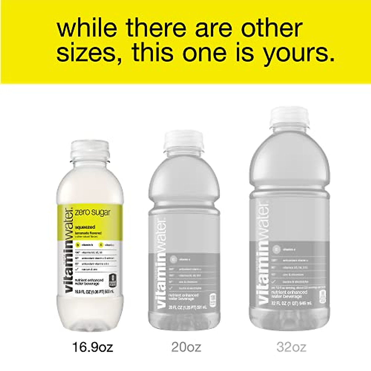 vitaminwater zero Squeezed, 16.9 fl oz (pack of 6)