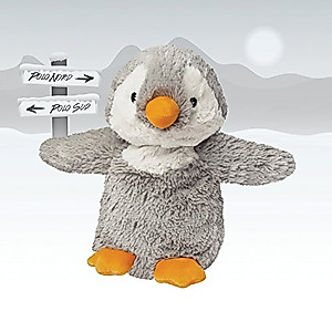 Intelex Warmies Microwavable French Lavender Scented Plush Grey Penguin, 5.91 x 5.91 x 9.84 inches