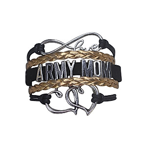 Infinity Collection Army Mom Jewelry, Proud Army Mom Charm Bracelet For Women, Proud Mom of an Army Soldier, Military Mom Gifts