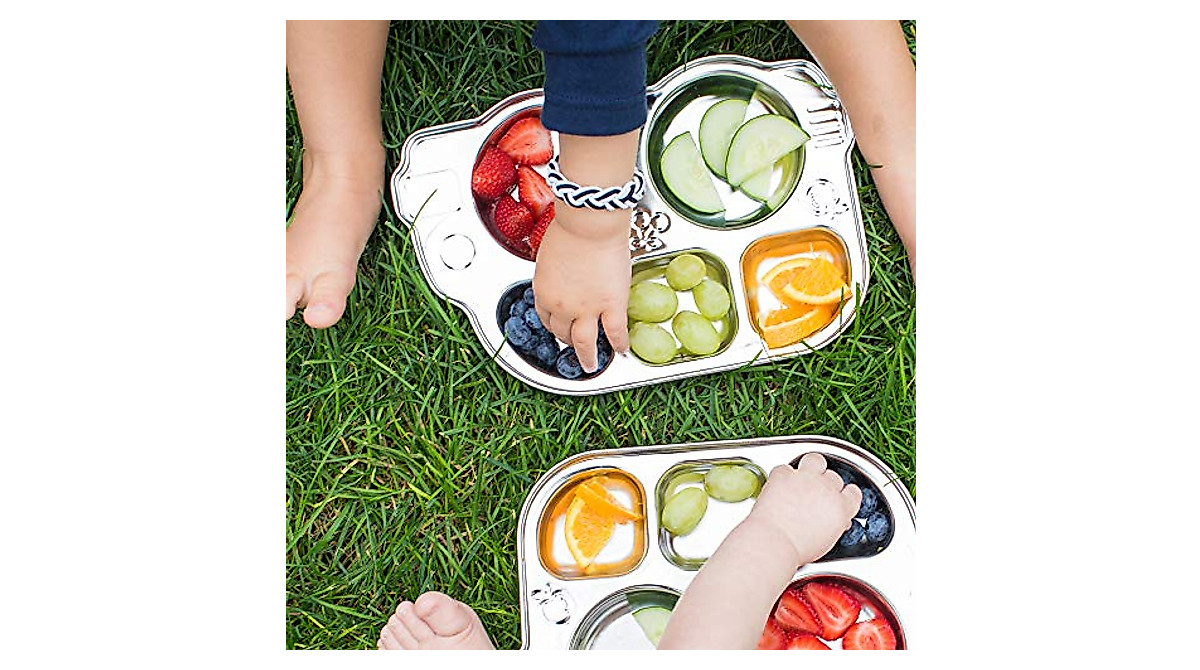 Innobaby Stainless Bus Plate - Fun & Safe for Kids