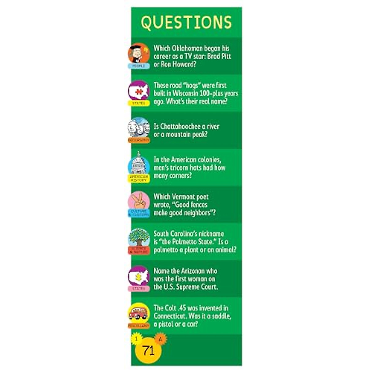 Brain Quest for the Car: 1100 Questions and Answers to Challenge the Mind. Teacher-approved! (Brain Quest Decks) (Brain Quest Smart Cards)