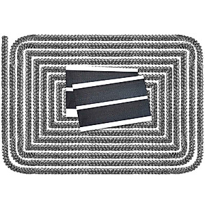 LANUCN Wood Stove Door Gasket Rope, High Temperature Seal Replacement kit for Fireplace, Oven, Pellet Stove, Central Boiler (1/4" x 98" Rope)