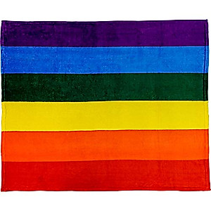 Infinity Republic - Rainbow Pride Soft Fleece Throw Blanket - 50x60 Perfect for Living Rooms, bedrooms, Kids' Rooms, Outdoors