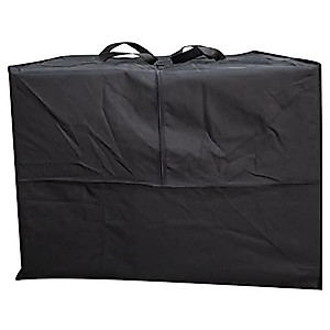 acoveritt Outdoor Square Cushion/Cover Storage Bag, Protective Zippered Storage Bags with Handles, 32''L x 32''W x 24''H Black