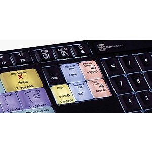 Logickeyboard keyboard Designed for Adobe Premiere Pro CC Compatible with macOS - LKBU-PPROCC-AMBH-US