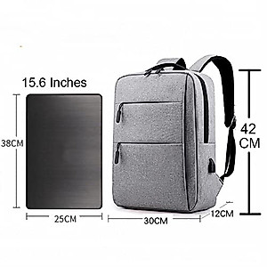 Multipurpose Go Travel Laptop Backpack,Extra Large Anti Theft College School Backpack for Men and Women with USB Charging Port (Black)