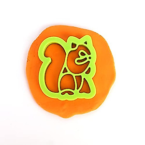 Inxens Playdough Molds and Cutters Play Dough Tools Set with Scissors kit for Kids Age 4-8, 19 pcs