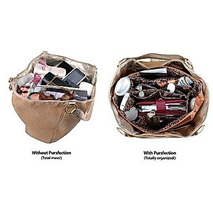 Pursfection TOTE Organizer - Brown/Pinwheel