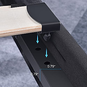 ASECAM Queen Size Bed Frame, Black Velvet Upholstered Platform Bed with Full Headboard, Mattress Foundation, Strong Wood Slat Support Bed Frames, No Box Spring Needed, Noise Free,Easy Assembly