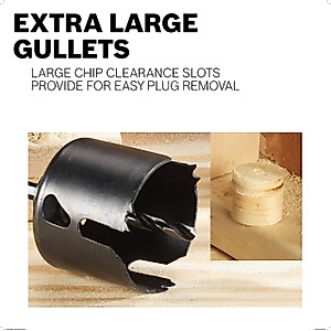 BOSCH HCD212 2-1/8 In. Daredevil Wood Hole Saw with Arbor