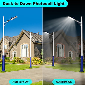Nanbone LED Parking Lot Light 200W/Dusk to Dawn Outdoor Lighting/Commercial Area Security Lighting/LED Parking Pole Light for Stadium Sport Garage Driveway Pathway (200, Watts)