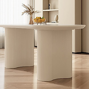 QEZEOM Dining Table and Chairs 5 Pieces Set of 4 People Dining Table Kitchen Table and Chairs Modern Elegant Furniture Metal Frame