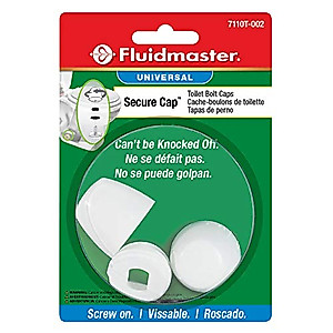 Fluidmaster 7110T-002-P10 Secure Toilet Bolt Caps, White