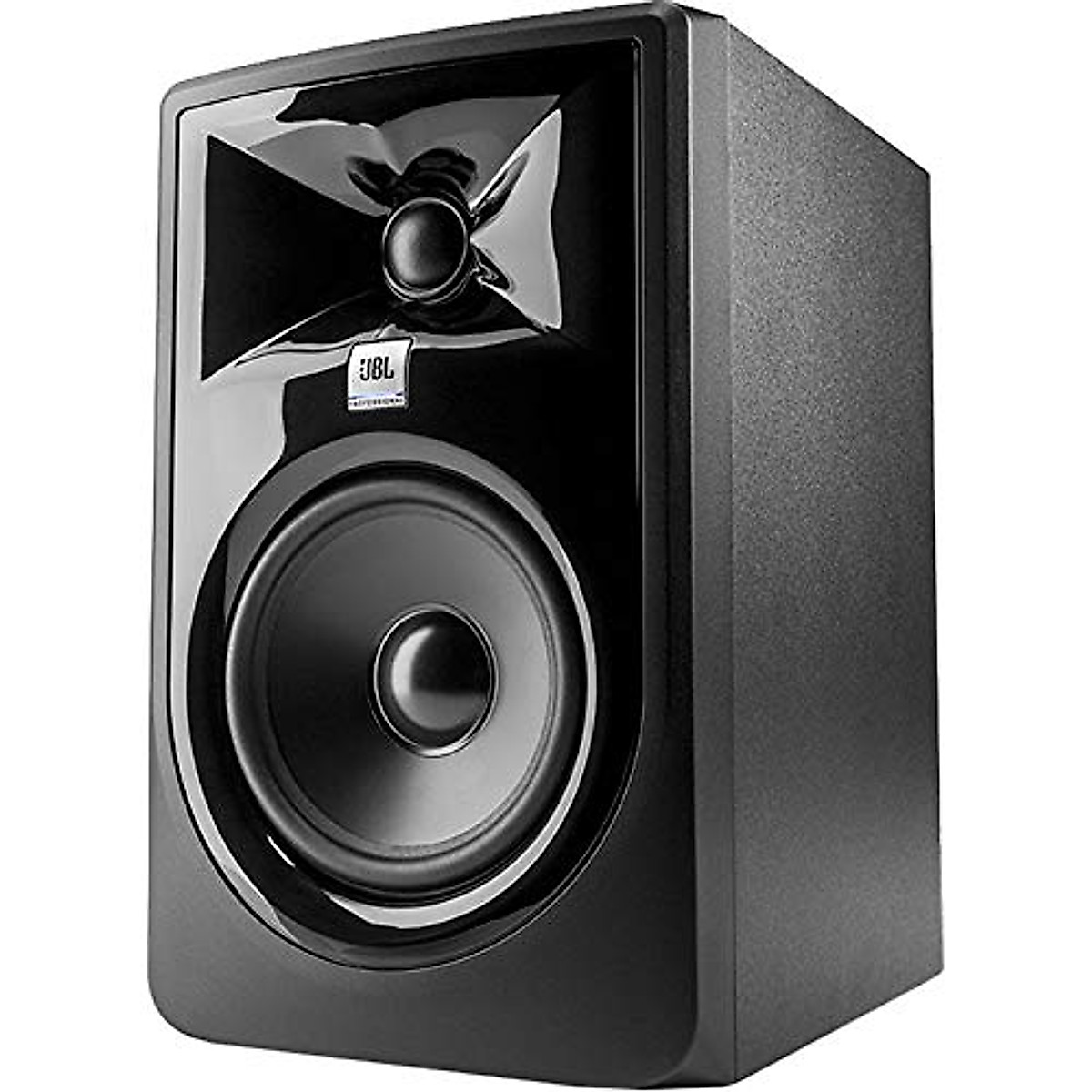 JBL 305P MkII Powered 5" Studio Monitor (Pair) Bundle with Studio Monitor Stands (Pair), 2x Small Pads & XLR-XLR Cable