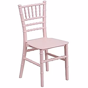 Flash Furniture Child’s Pink Resin Party and Event Chiavari Chair for Commercial & Residential Use