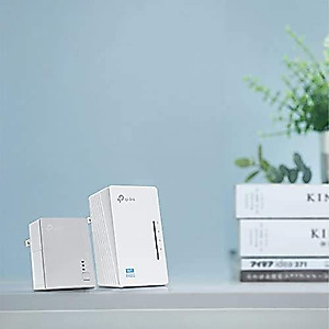 TP-Link AV600 2-Port Powerline Gigabit Wi-Fi Adapter Kit, 2-Kit (TL-WPA4220 KIT) (Renewed)