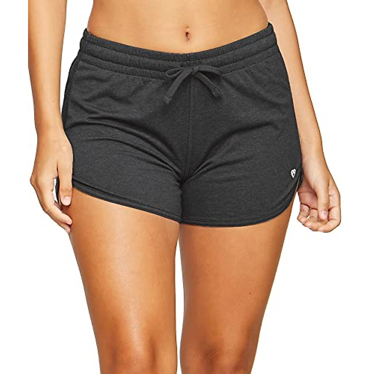 Colosseum Active Women's Simone Cotton Blend Yoga and Running Short (Black, Large)