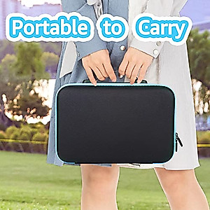 MoeeBtee 60 Slots Diamond Painting Storage Container - Diamond Painting Accessories and Tools - Diamond Art Craft Jewelry Beads Rhinestones Organizer Storage Case - Blue