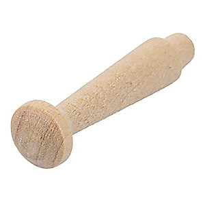 UNIQANTIQ HARDWARE SUPPLY Birch Mini Shaker Pegs | 1-3/4" x 7/16" | Pack of 20 | Wood Pegs for Hanging | Coat Rack Pegs | UA-68-BWSP