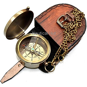to My Son Engraved Brass Compass Gift to My Son/Nautical Gift for Son from Dad/Gift to Son from Mom/Gift for Son,Father Son Gift,Mother Son Gift,Love Mom,Son from Mom, Love Dad/with Leather Case